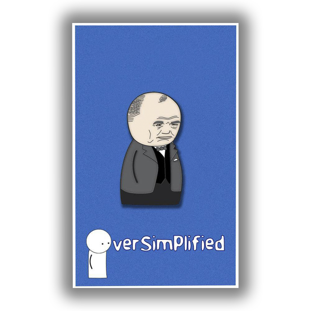 OverSimplified - Winston Churchill Pin