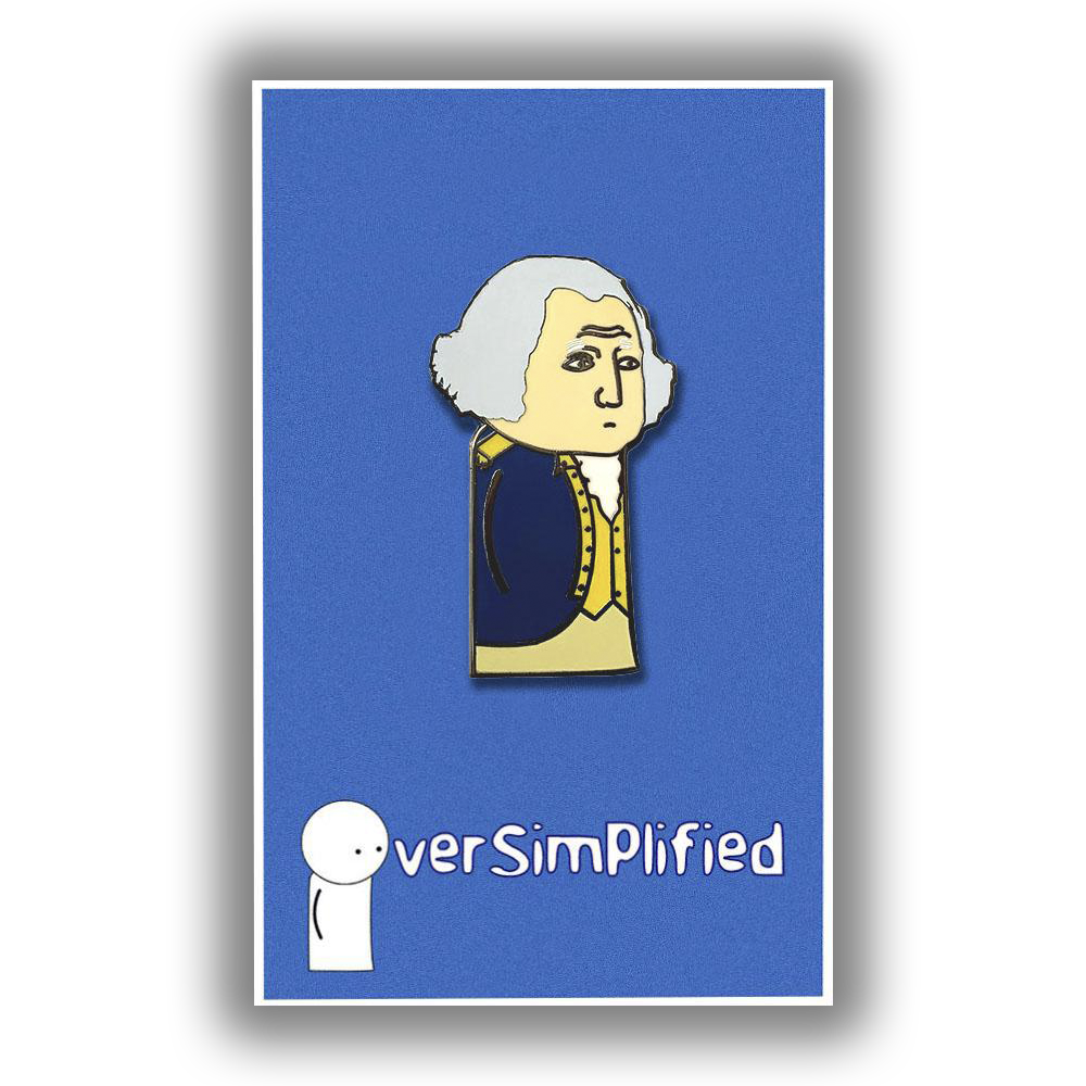OverSimplified - George Washington Enamel Pin
